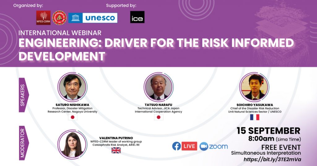 INTERNATIONAL WEBINAR "ENGINEERING: DRIVER FOR THE RISK INFORMED ...