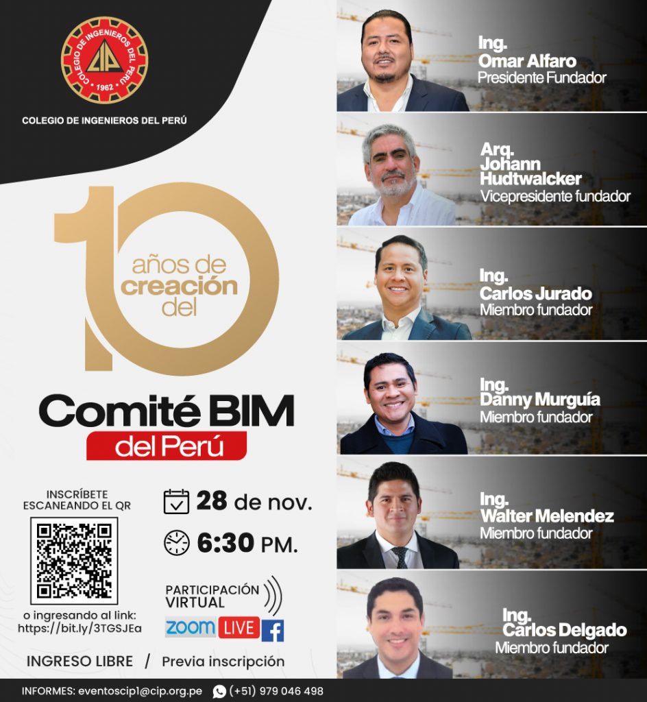 WEBINAR: "10 AÑOS DE CREACIÓN COMITÉ BIM DEL PERÚ" - Colegio de ...