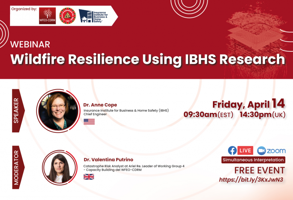 WEBINAR: WILDFIRE RESILIENCE USING IBHS RESEARCH - Colegio de ...